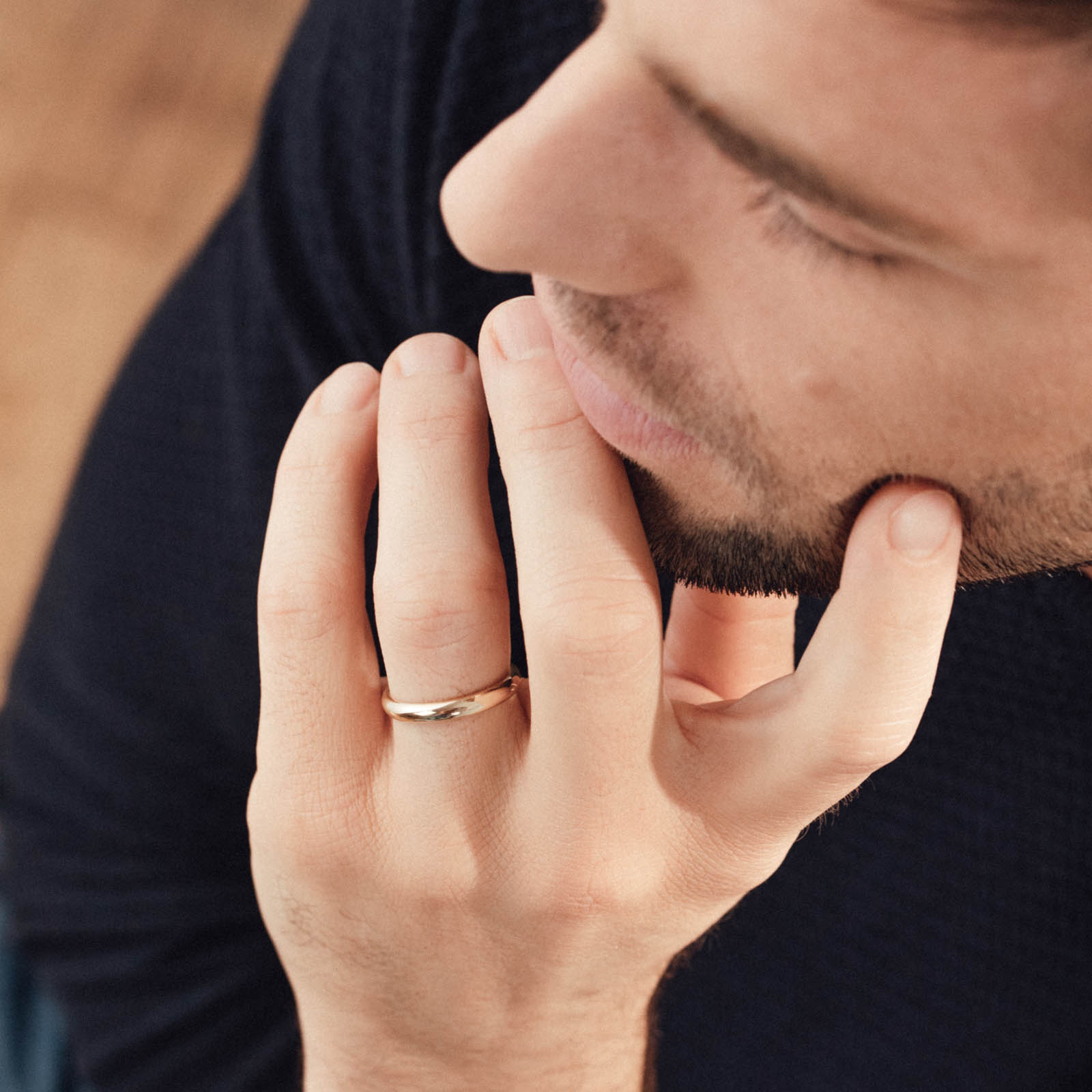 Alliance Homme Or jaune Gaillon 3mm | Gemmyo