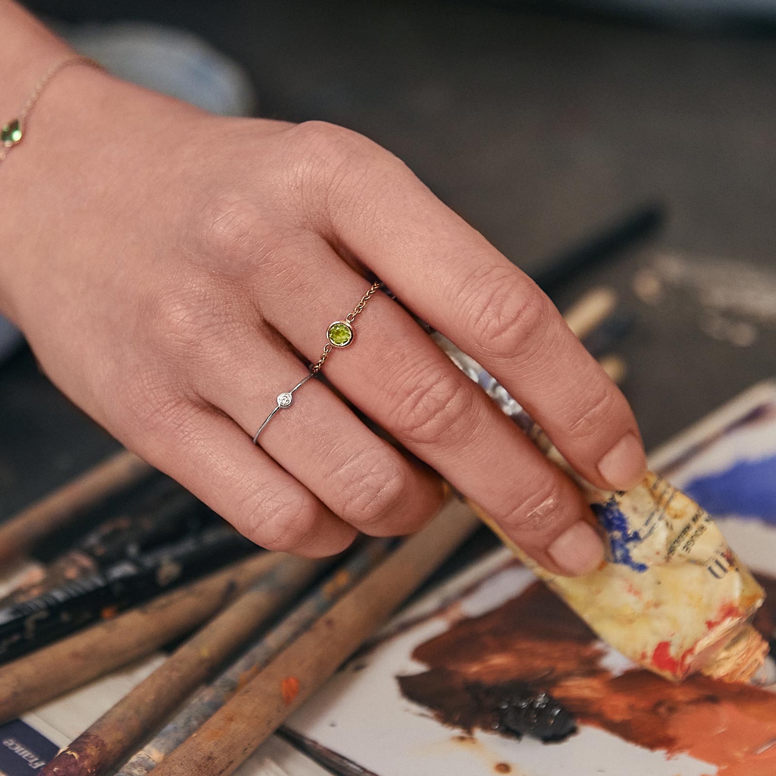 Gemmyorama Rond White Gold Diamond Ring | Gemmyo