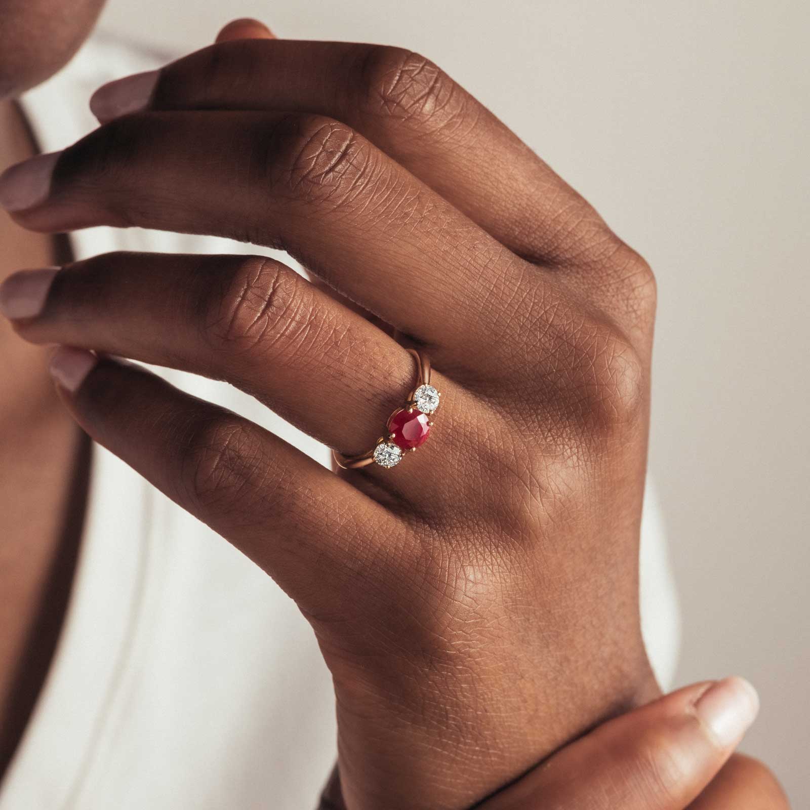 Bague Platine Saphir Lady Duo | Gemmyo